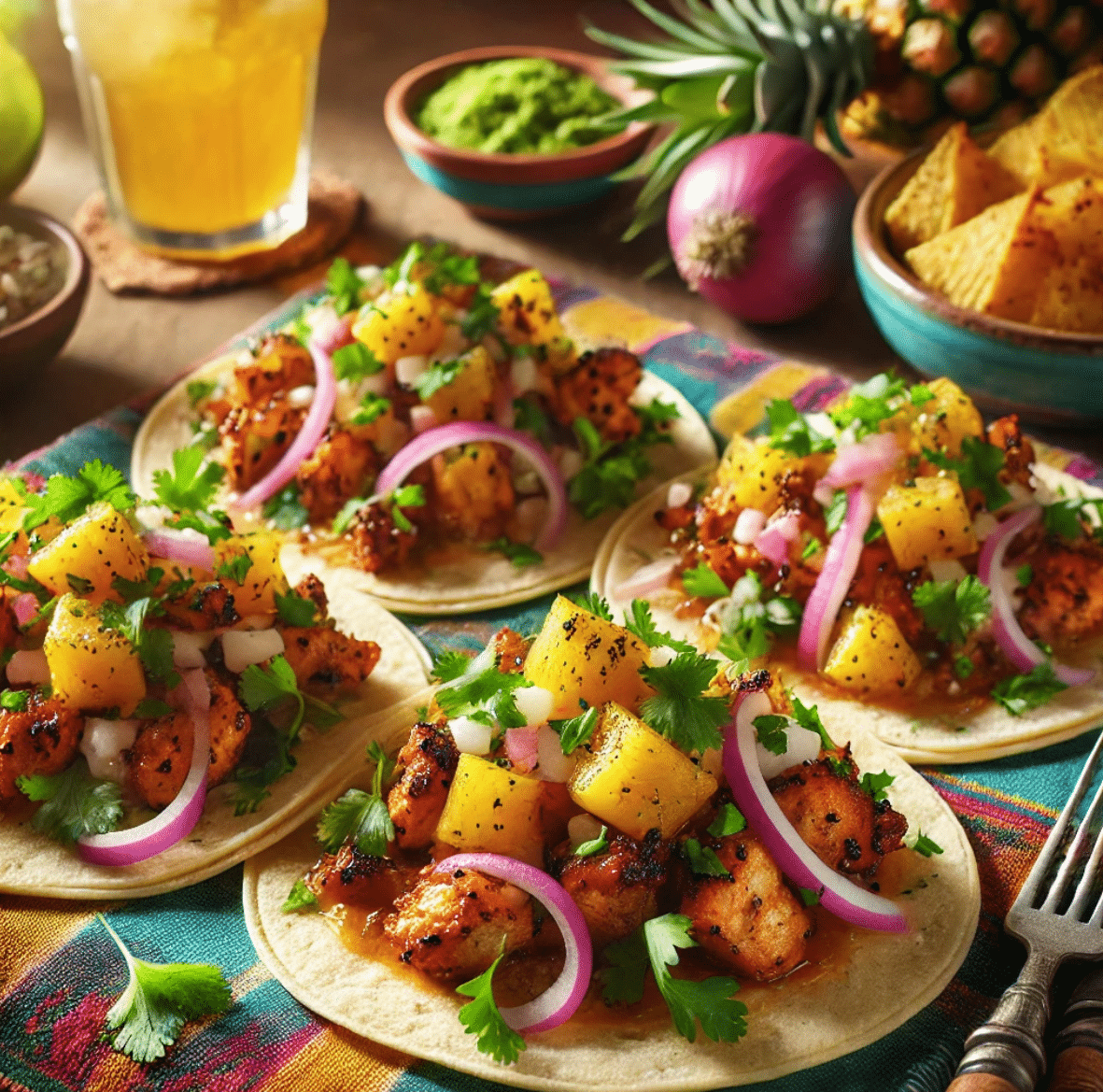 Tacos de Pollo al Pastor: Sabor y Comodidad en un Bocado - Experiencia ...